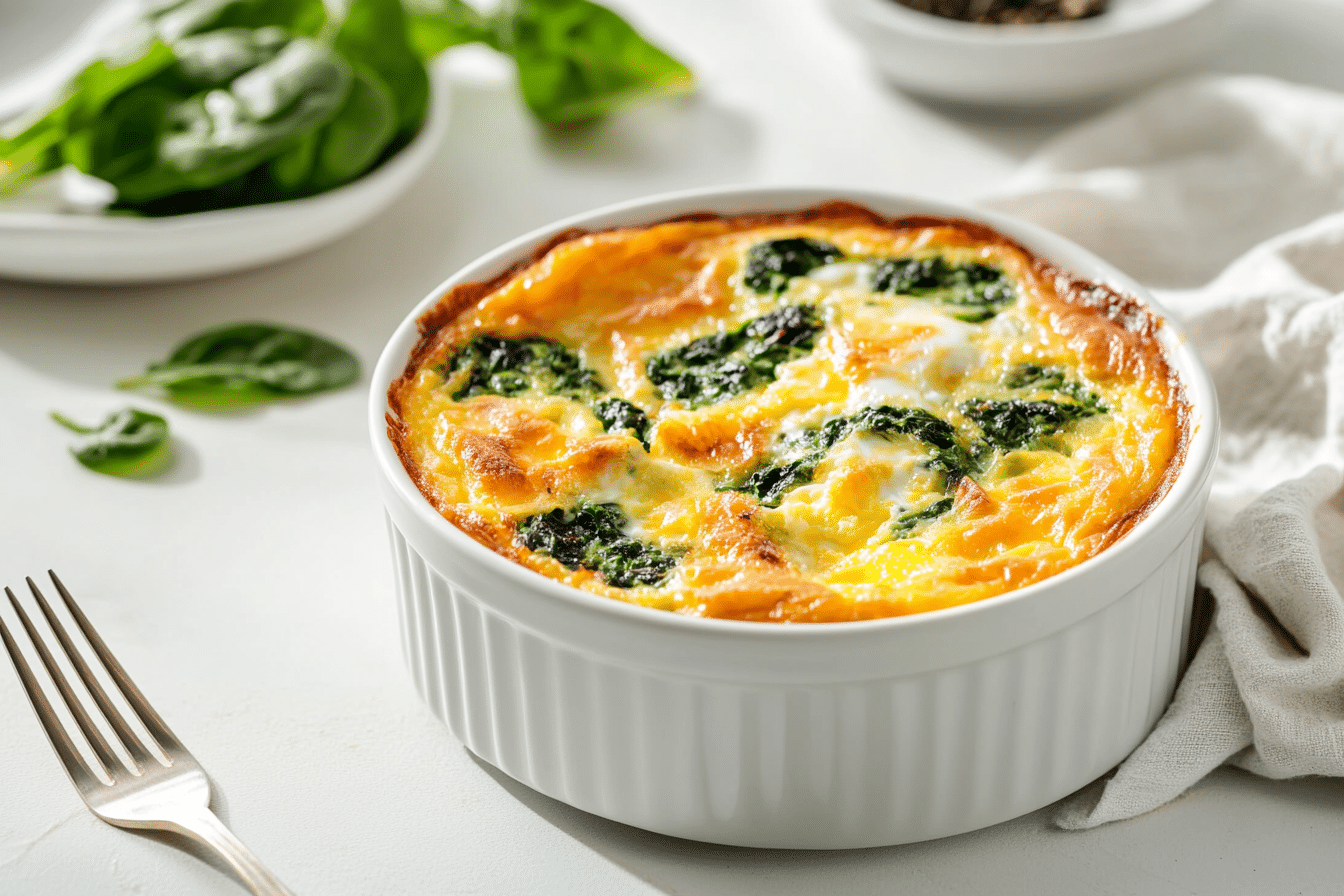 Spinach Egg Bake Cottage Cheese – Fast & Creamy Solo Meal