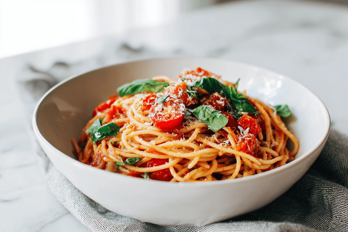 Gluten free Classic One Pot Spaghetti – Ready in 25 Minutes