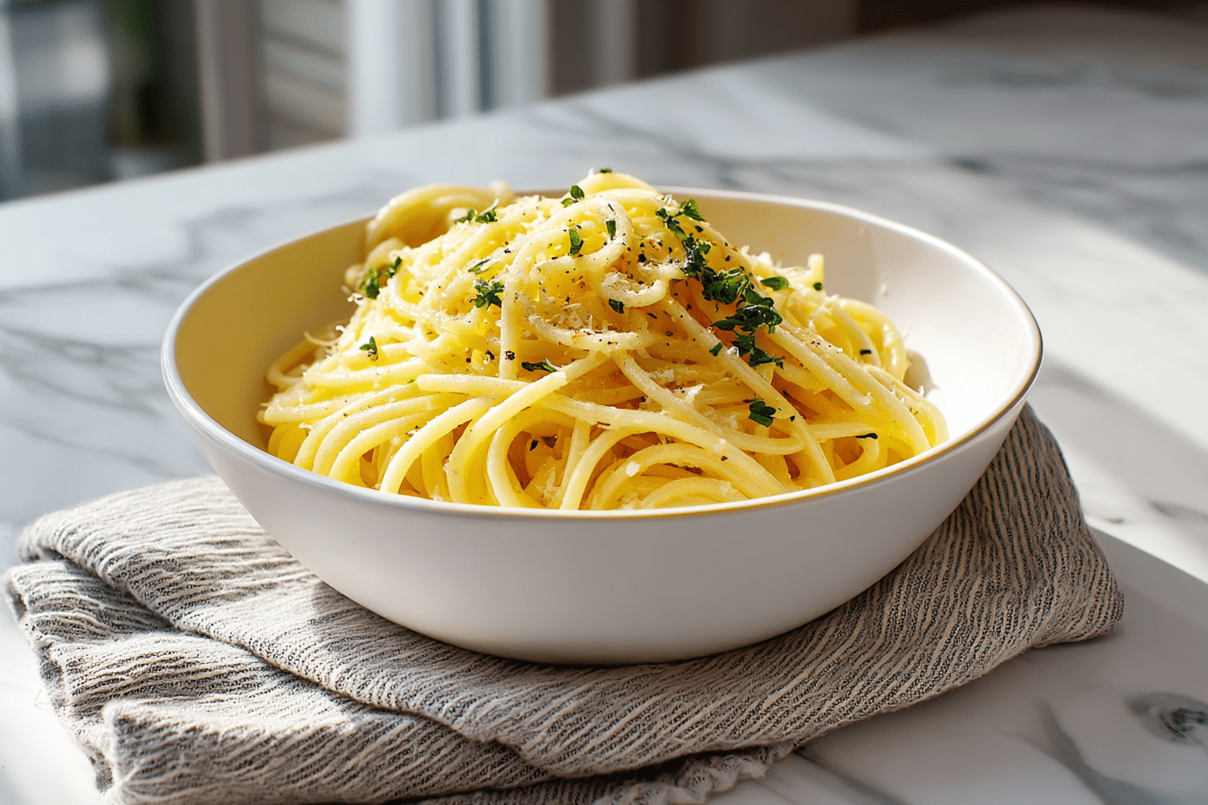 One Pot Spaghetti Recipe Without Tomato Sauce | 5-Ingredient Dinner for One